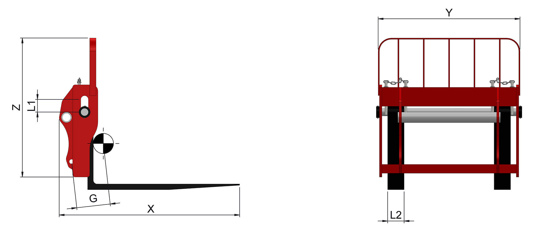 (THFA) MANITOU ÇATALI - Torkon Attachments